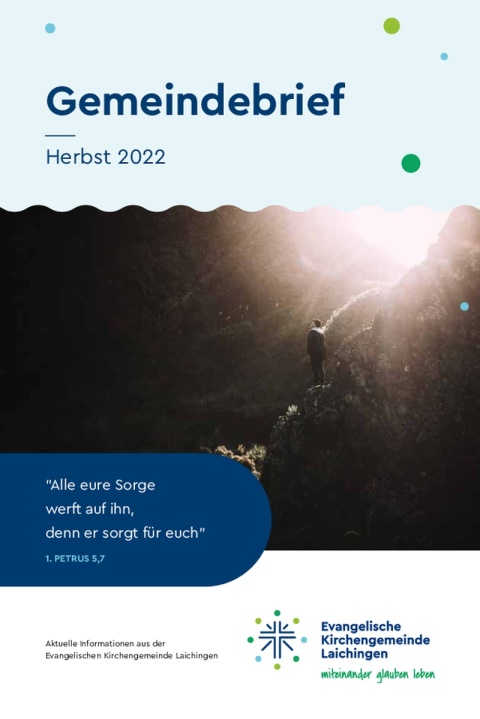 Gemeindebrief Herbst 2022 | Evangelische Kirchengemeinde Laichingen